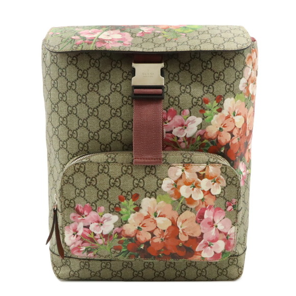 Gucci | Bags | Gucci Gg Blooms Supreme Backpack Flower Print Pvc Beige ...